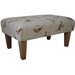 Large Pheasant Fabric Footstool Turned/straight Waxed, Natural or ...
