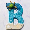 Personalized Beach Theme Letter for Wall | Seaturtle Gift | Coastal ...