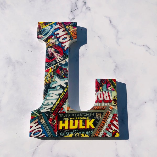 Superhero Letters - Etsy