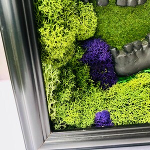Skull Moss Wall Art Halloween Wall Decor Home Decor Flower Wall Art ...