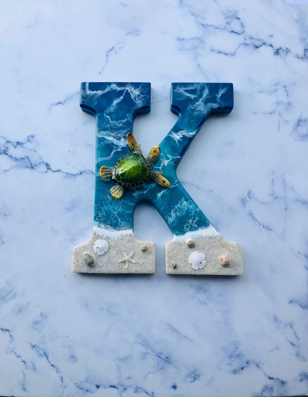 Custom Large Sea Turtle Resin Art | Resin Turtle Wall Art | Turtle ...