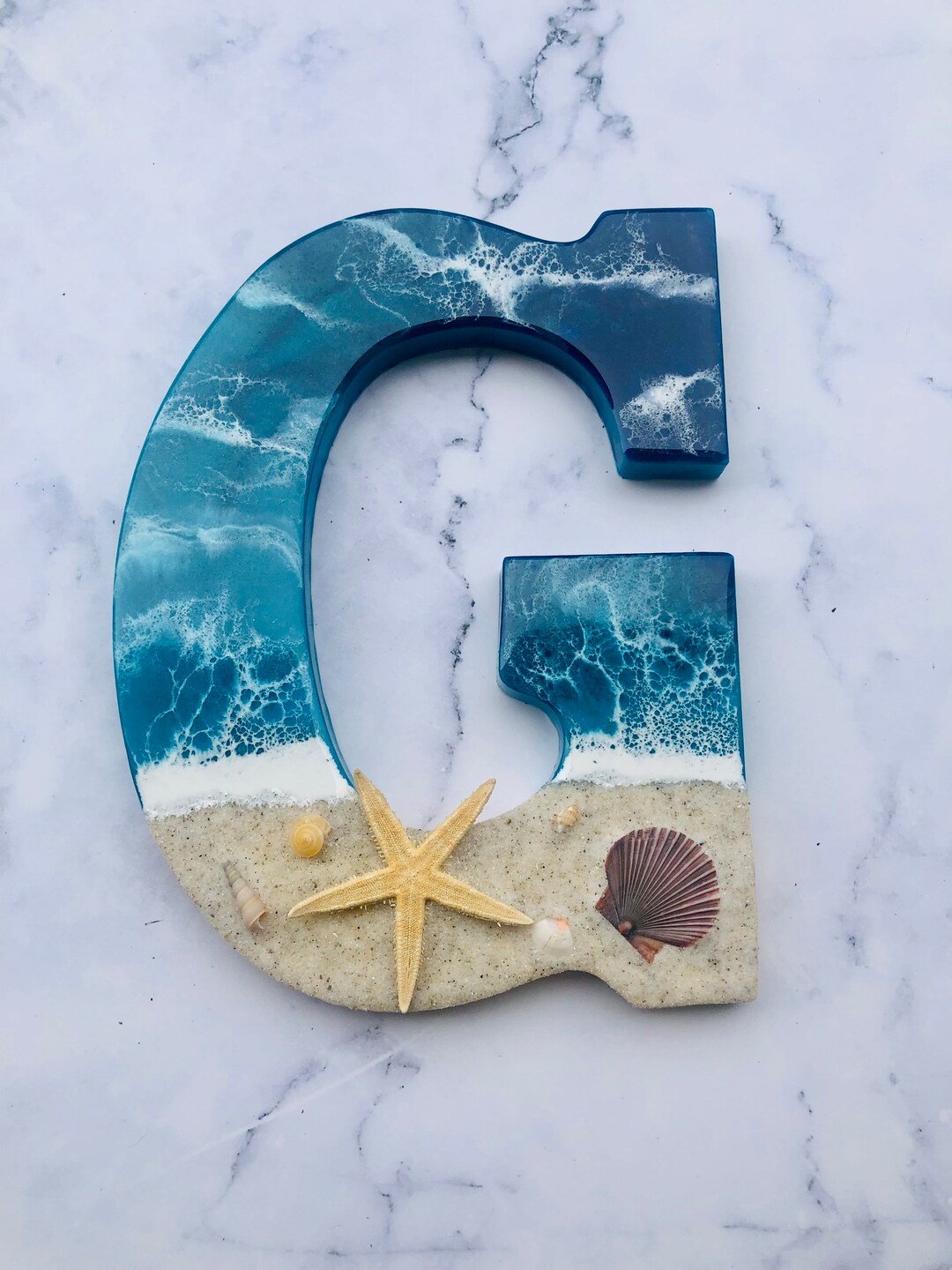 Buy Personalized Beach Themed Letter for Wall Ocean Inspired Style Surf ...