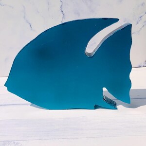 Personalized Standing Beach Fish for Table | Handmade Gift | Beach ...