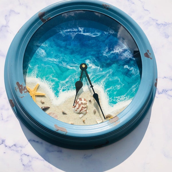 Beach Clock - Etsy