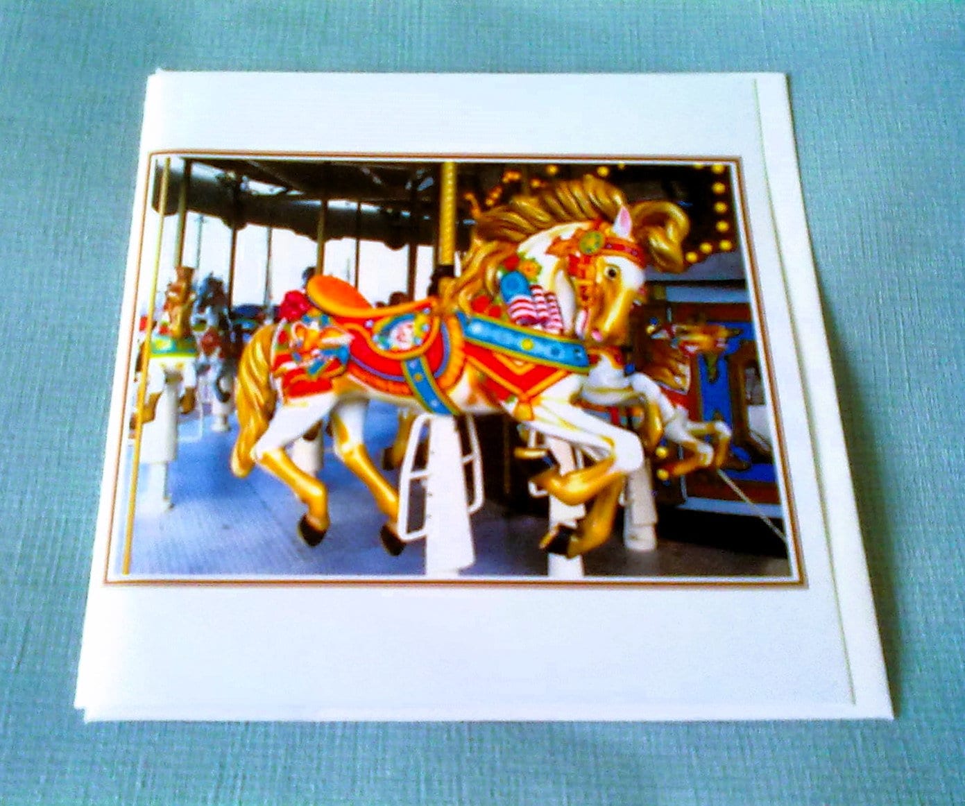Vintage Fairground Fun Greetings Cards-pack of 3 Carousel - Etsy