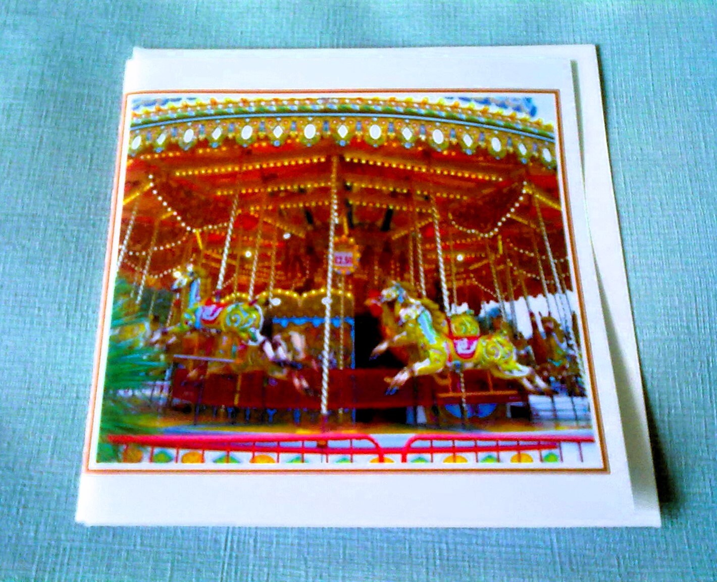 Vintage Fairground Fun Greetings Cards of Carousels packs of - Etsy.de
