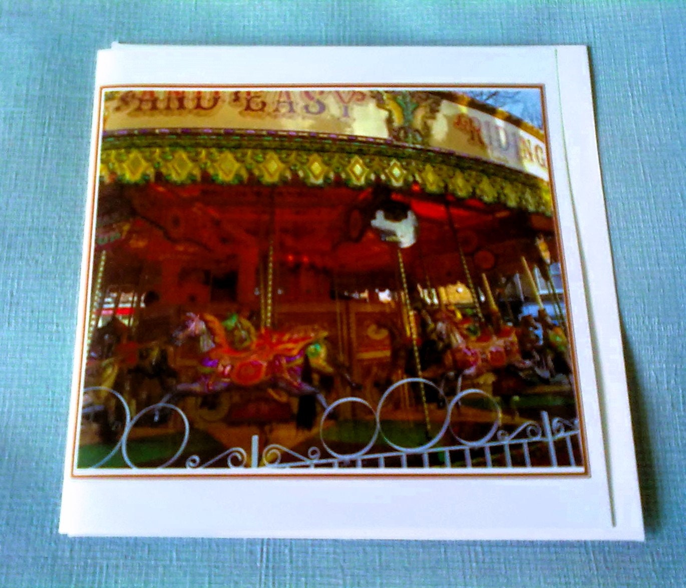 Vintage Fairground Fun Greetings Cards of Carousels packs of - Etsy.de