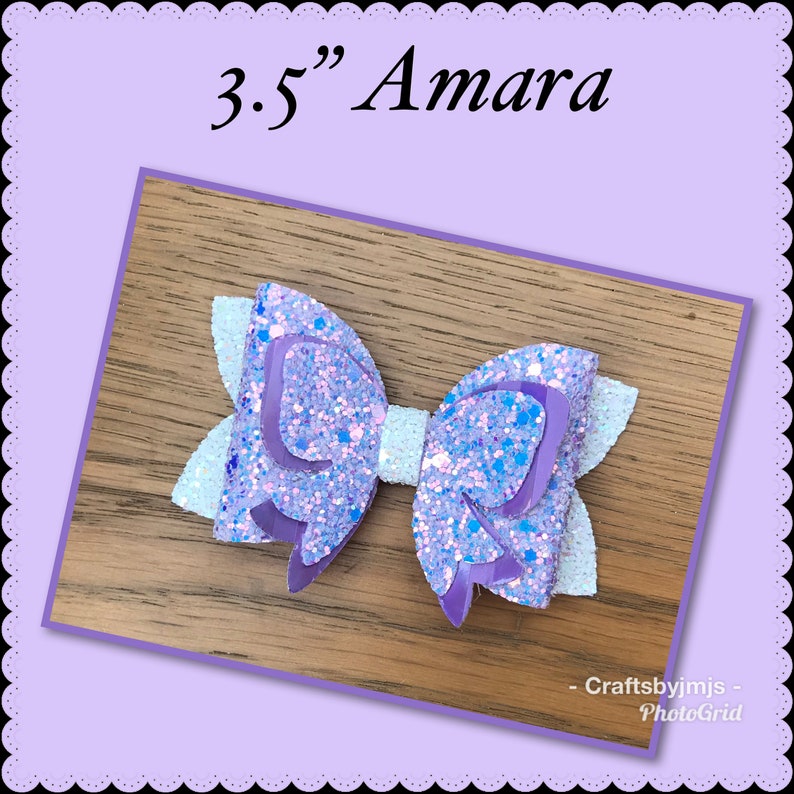 Plastic Hair Bow Template Diy Amara 3.5'' Hair Bow - Etsy
