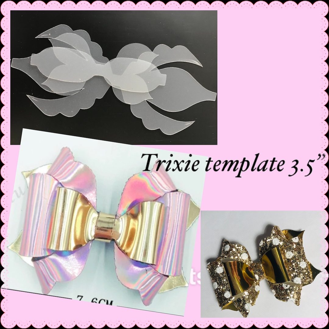 Plastic Hair Bow Template Stencil Trixie - Etsy