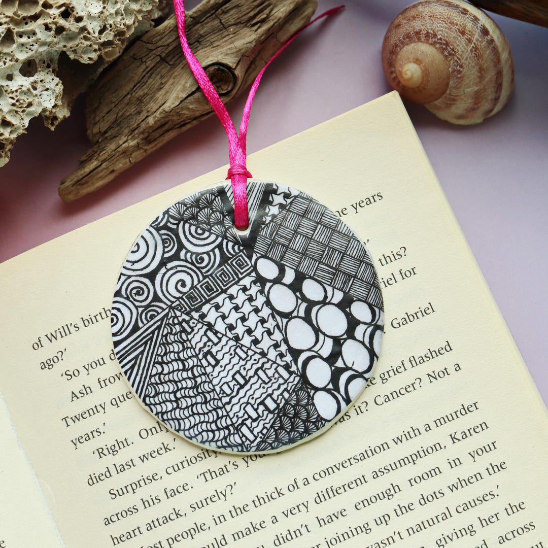 Personalized Zentangle Ornament: Hand-drawn Abstract Art, Custom ...