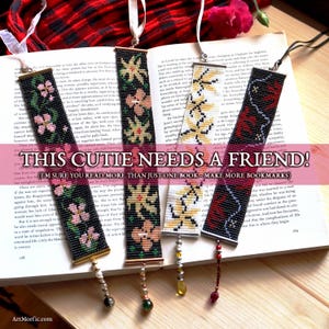 Loom Beaded Book Stack Bookmark Pattern – Seed Bead DIY (PDF Pattern ...