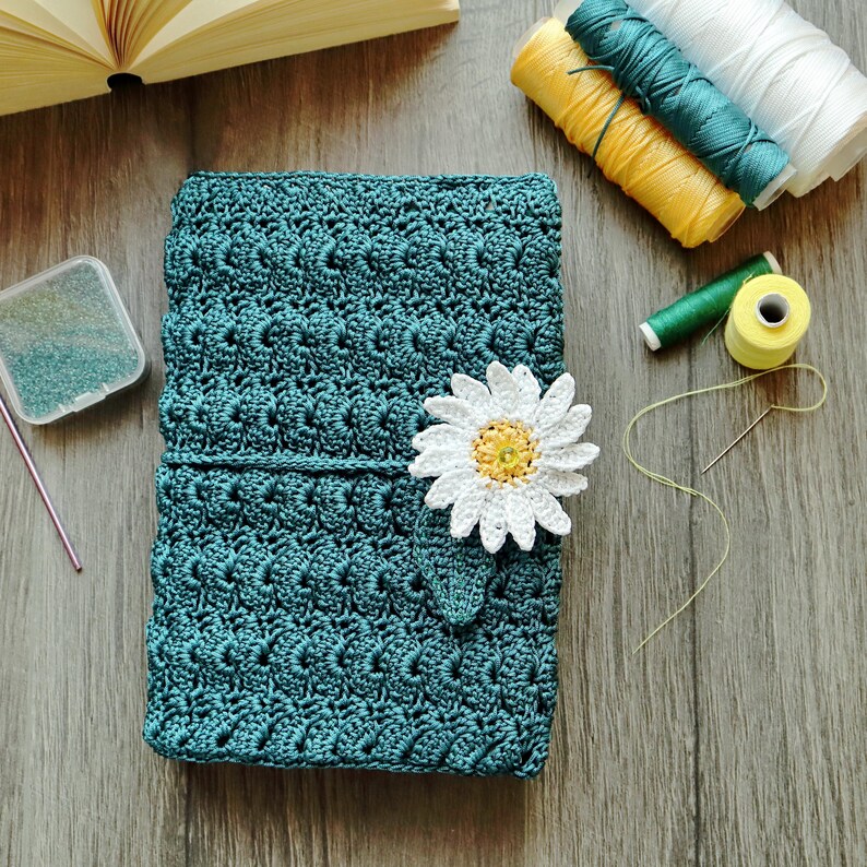 Fan Stitch Book Cover Crochet Pattern, Adjustable Paperback Sleeve (PDF ...