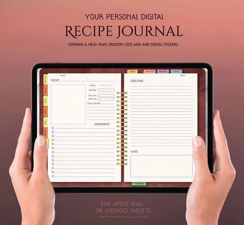 Beautiful Digital Recipe Journal Created by a Professional Pastry Chef ...