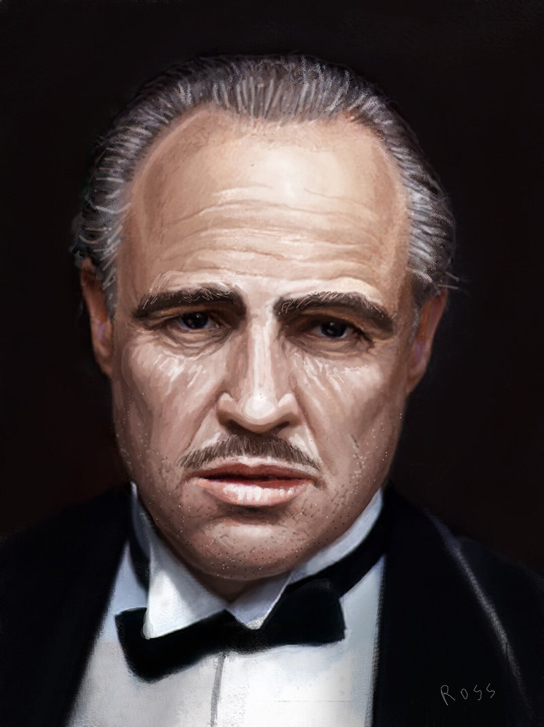 Marlon Brando Digital Painting Print. Wall Decor. Marlon Brando ...