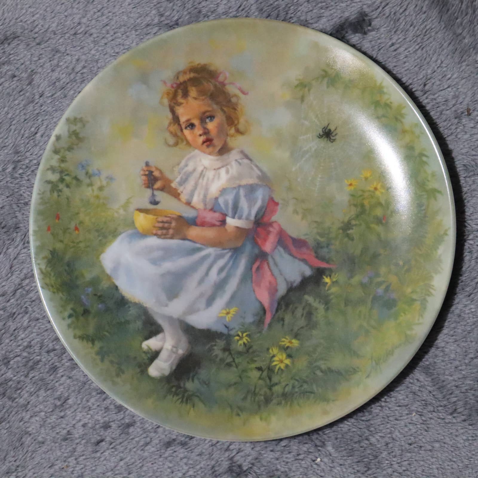 1981 Reco Little Miss Muffet Porcelain Plate 3rd Mother Goose - Etsy