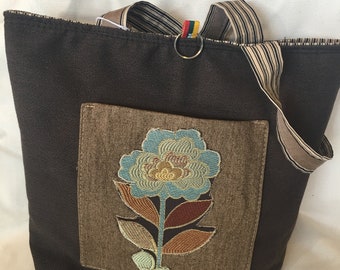 Applique tote bag | Etsy
