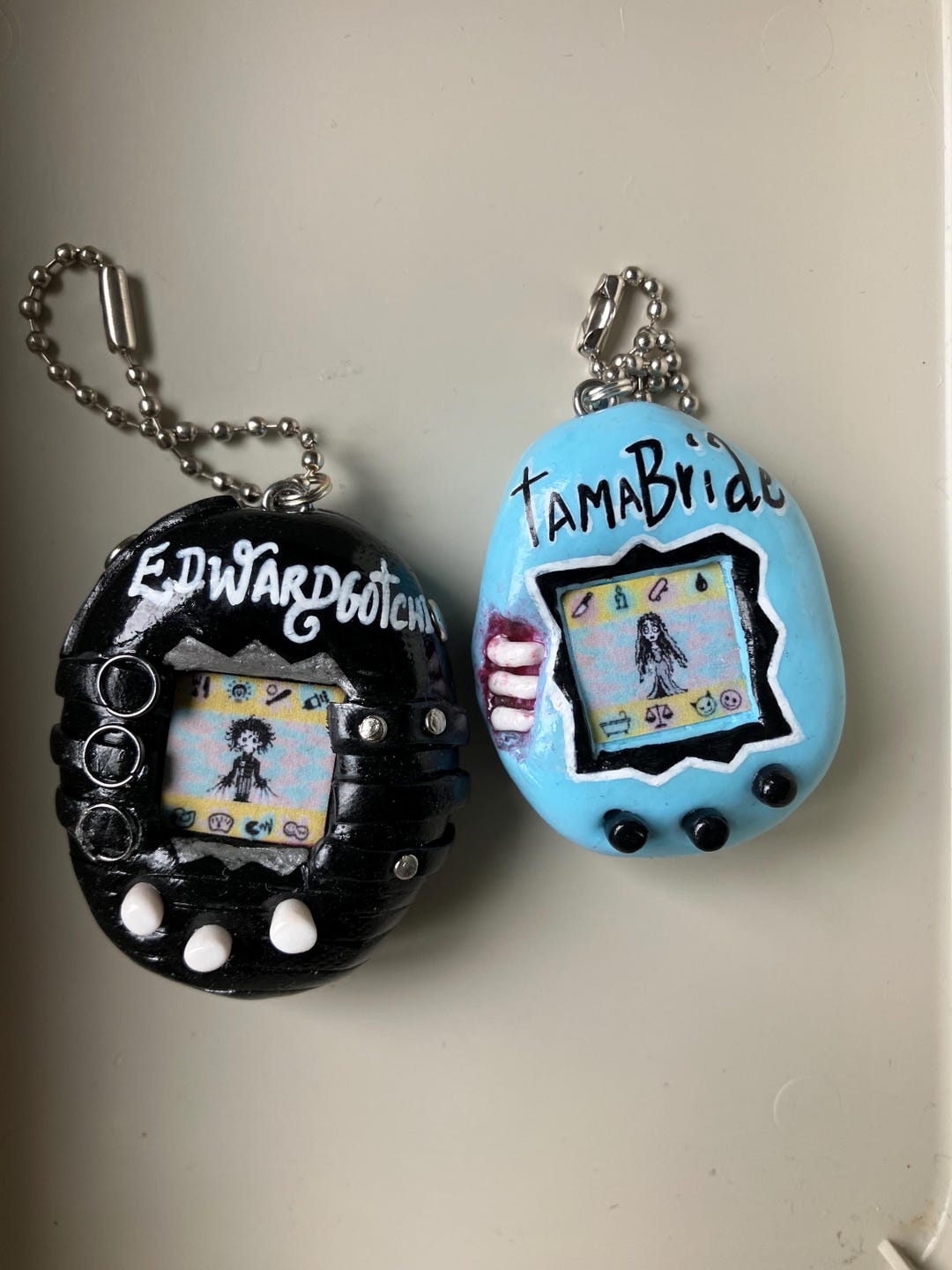 EDWARD Scissorhands / Corpse Bride, EMILY (not Real) Keychain/bag ...