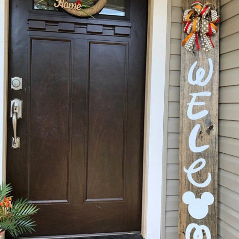 Mickey Welcome Sign and Tag - Etsy