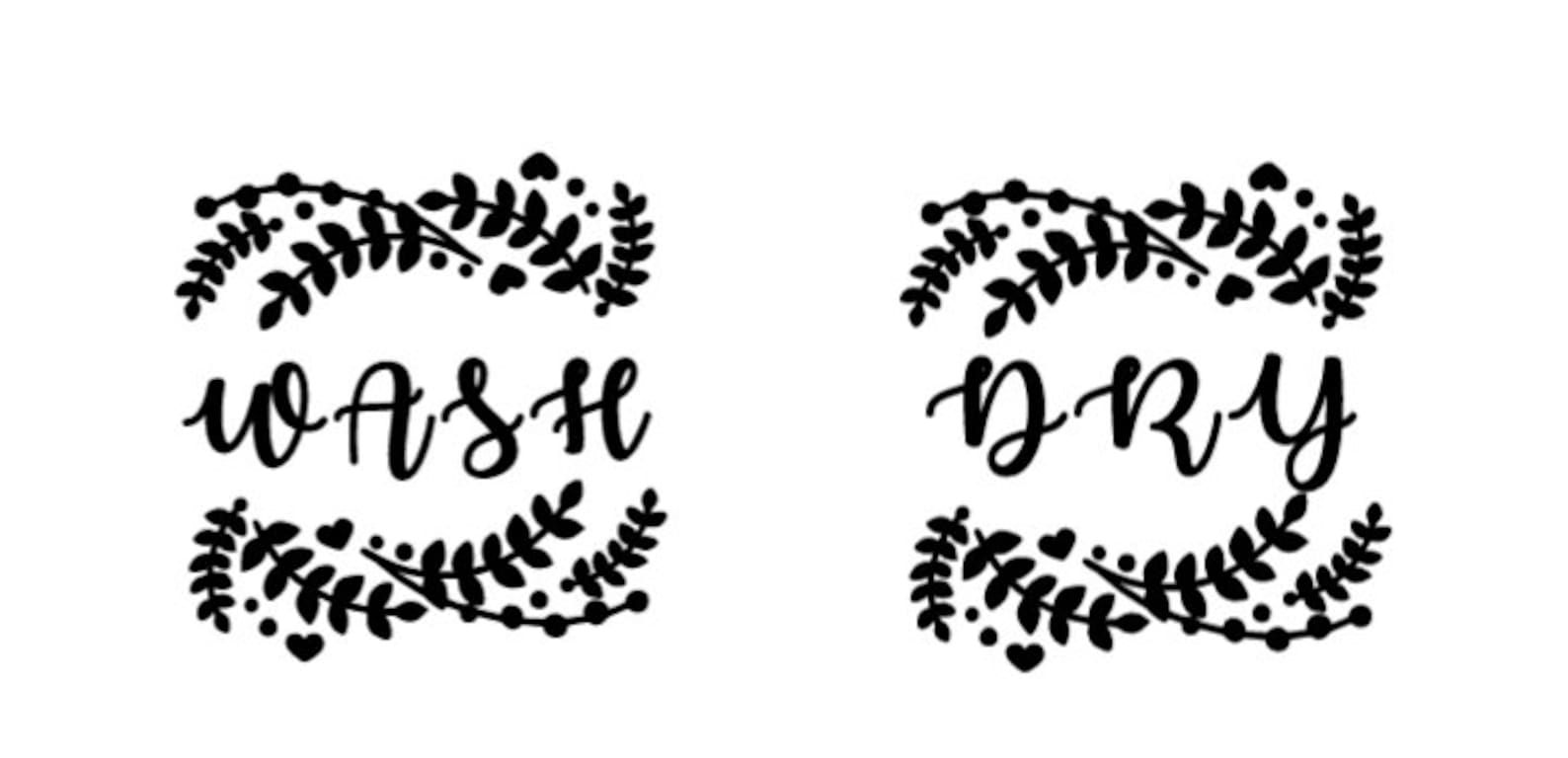 Laundry Room Decals, Laundry Stickers, Farmhouse Washer and Dryer ...