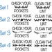 Laundry Room Decor, Laundry Room Decals, Check Your Pockets/ Clean the ...