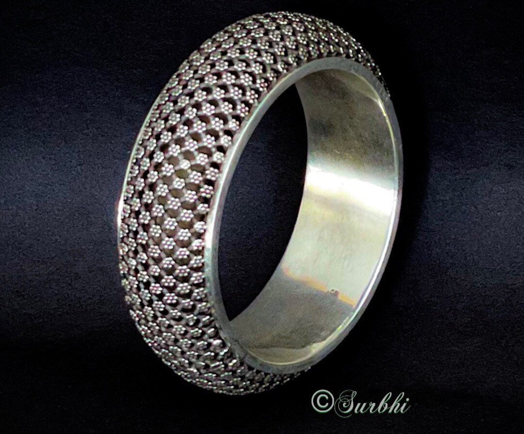 Indian Tribal Bracelet in Pure Silver, 925 Silver, Handmade, - Etsy