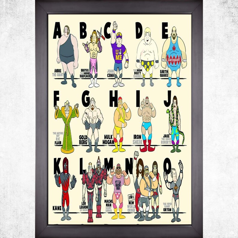 Abc's of Pro Wrestling - Etsy