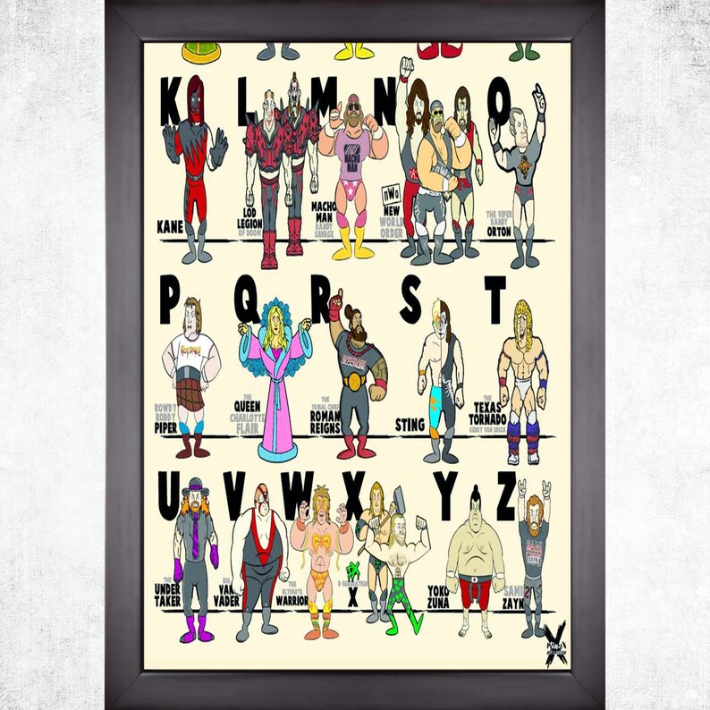 Abc's of Pro Wrestling - Etsy