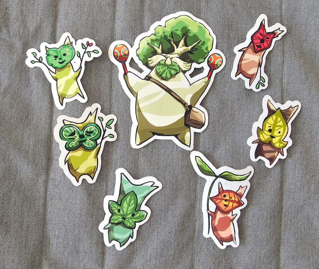 Zelda: Tears of the Kingdom Korok Sticker / Magnet / Acrylic Charm Set ...