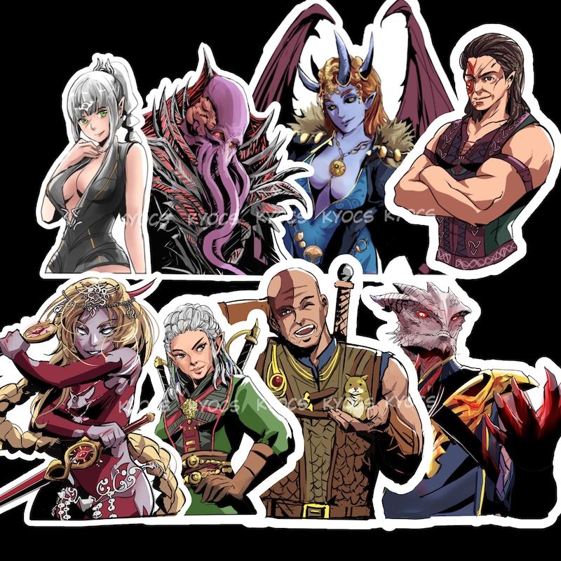 Custom Bg3 Stickers - Etsy UK