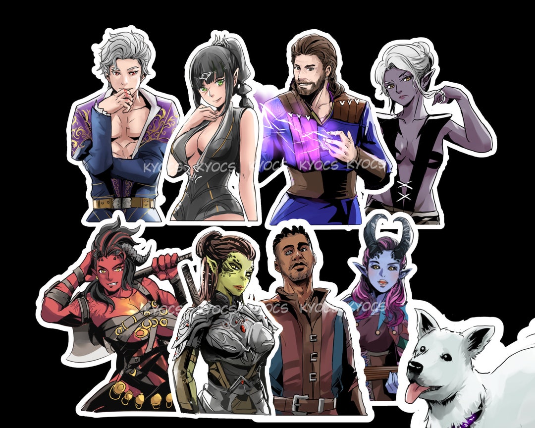 Baldur's Gate 3 Sticker / Magnet / Decal Set 1 - Etsy
