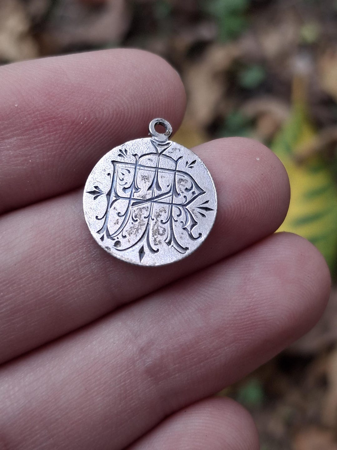 Rare Antique Victorian Era Silver Engraved Love Token-initials - Etsy
