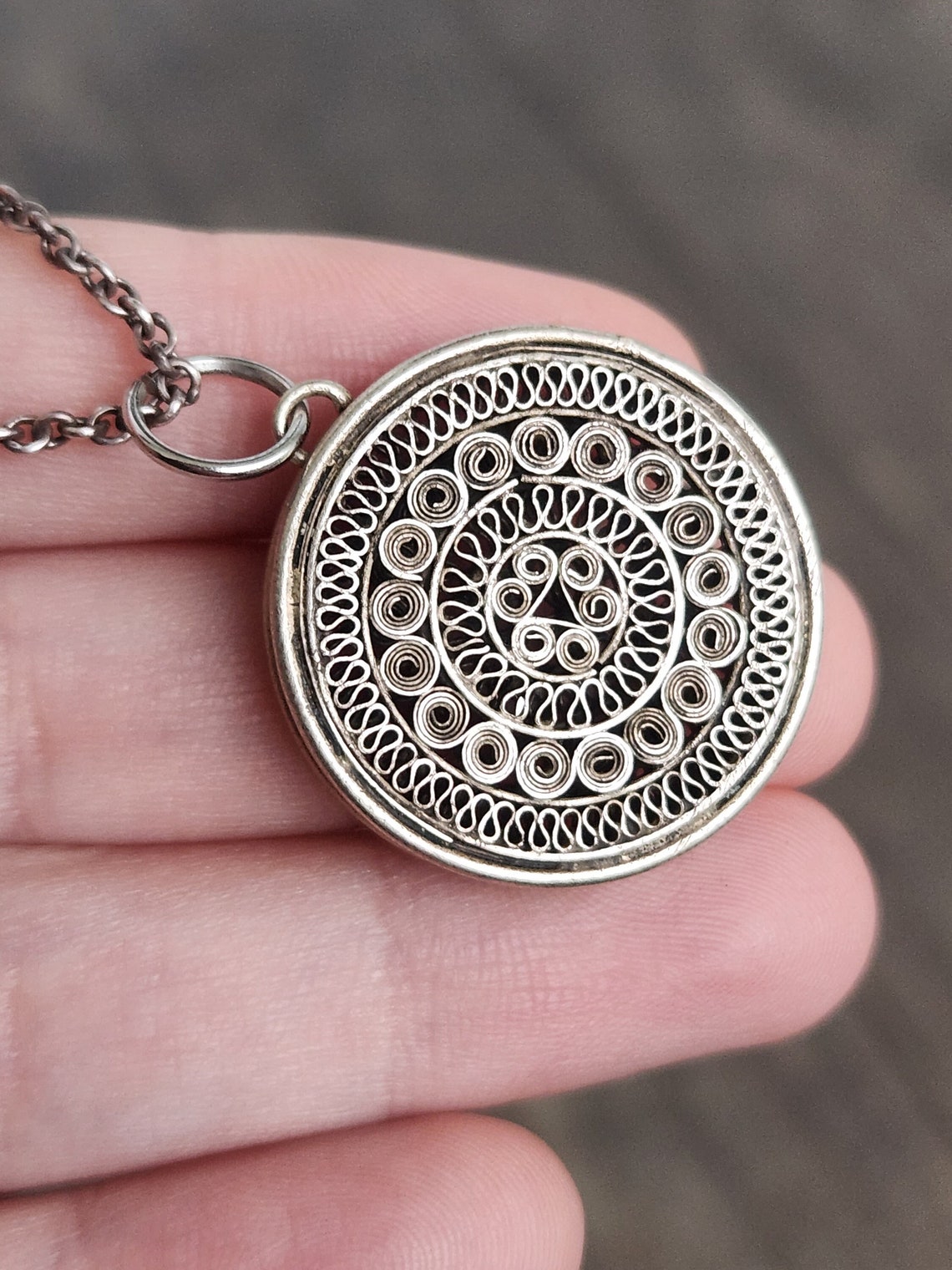 Rare Antique Victorian Silver Chatelaine Thread Holder/pendant - Etsy