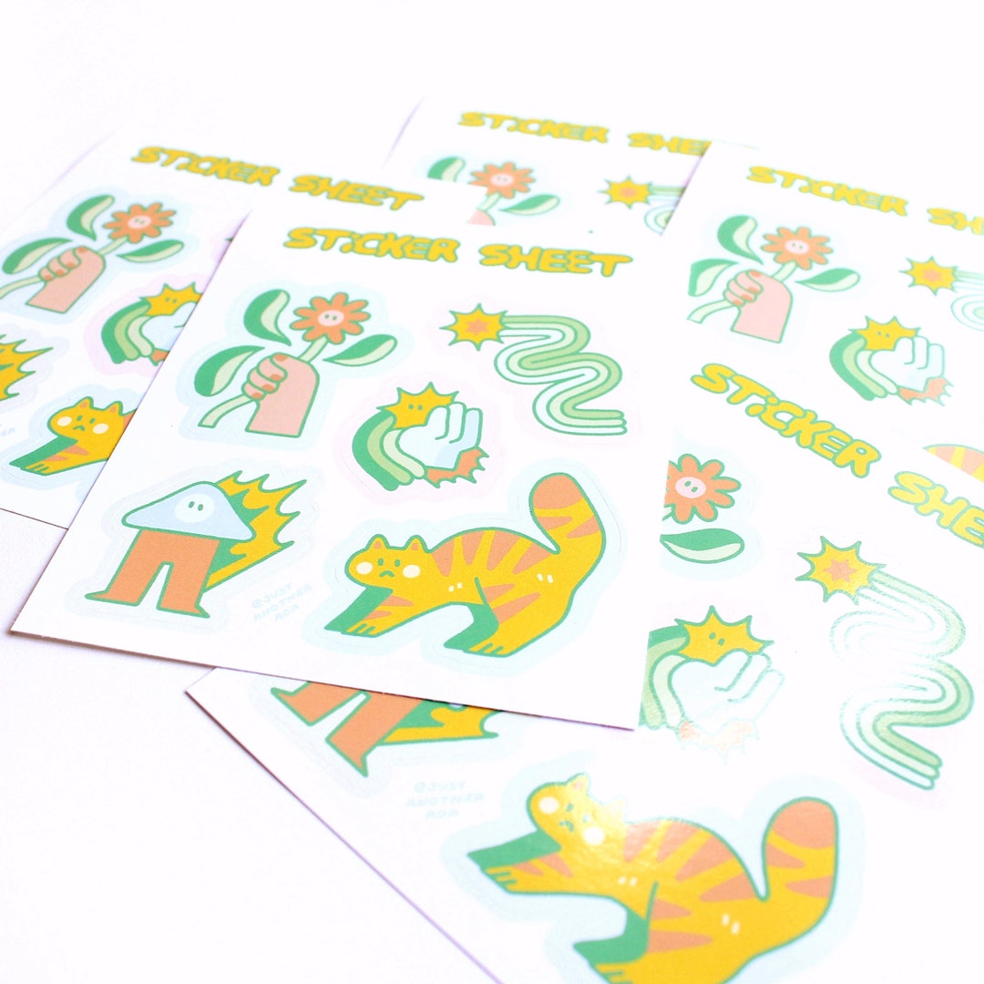 A6 Sticker Sheets - Etsy