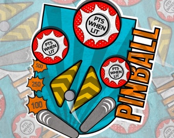 Pinball Sticker - Etsy