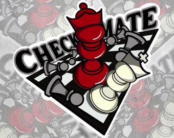 Vinyl Sticker Chess Board - Etsy