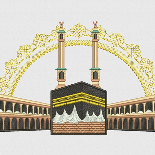 Mosque Machine Embroidery Design | Etsy