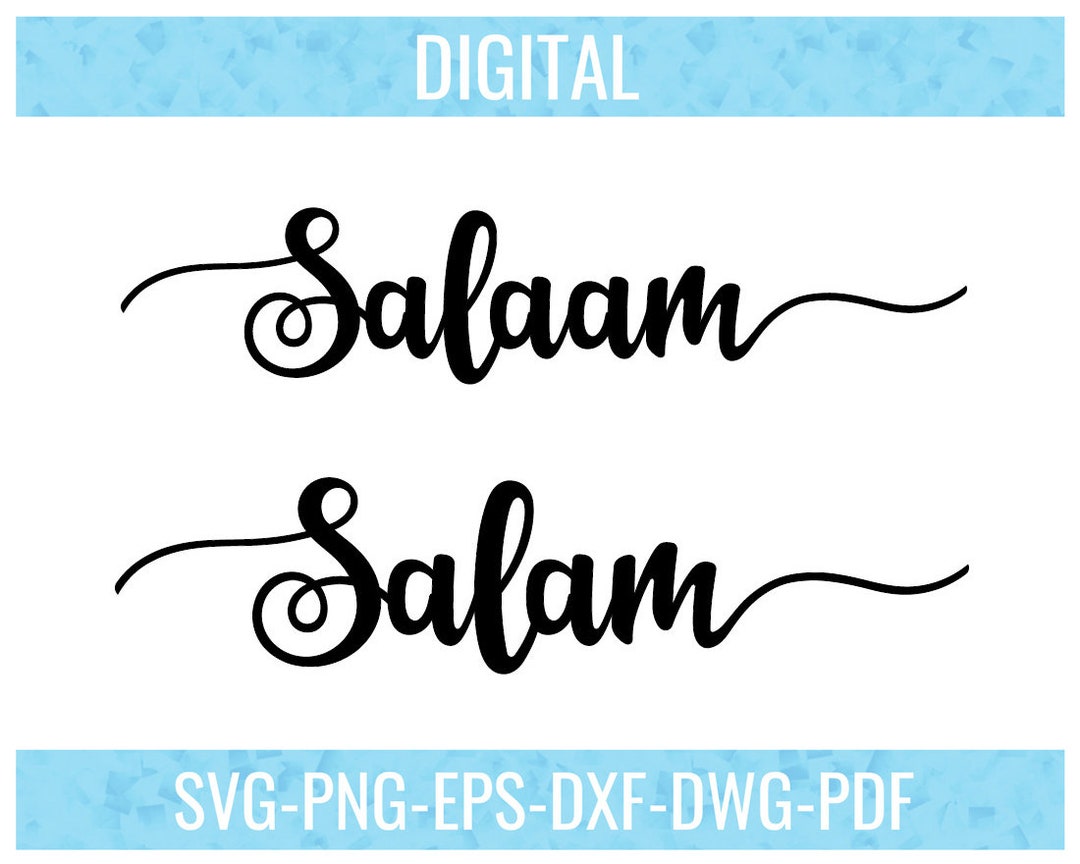 As-salamu Alaykum, Salam, Salaam, Arabic, Calligraphy, Lettering Design ...