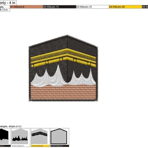 Digital, Kaaba, Madina, Makkah, Arabic, Machine Embroidery Design, 3 ...