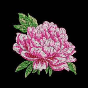 Digital, Peony, Machine Embroidery Design, Peonies, Pink, 3 Sizes - Etsy
