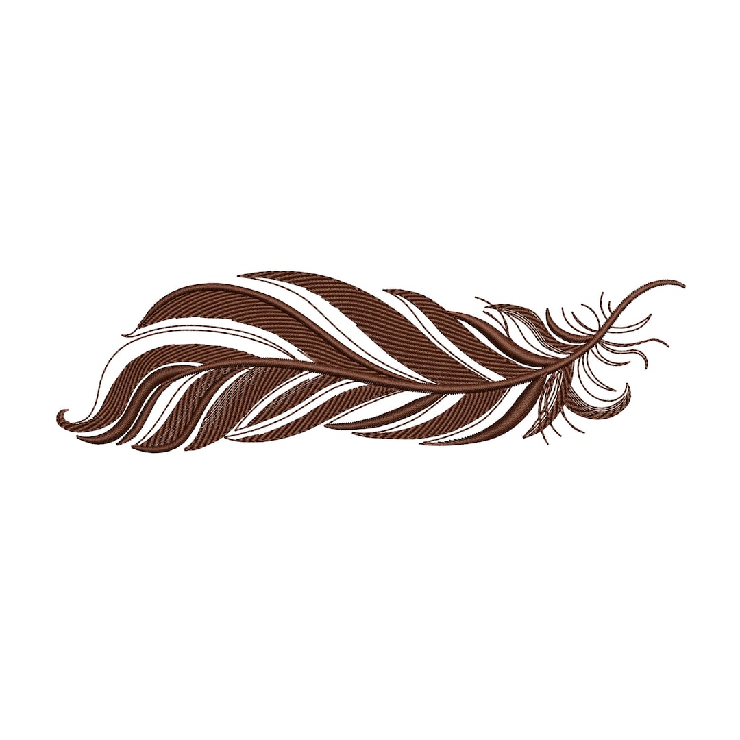 Feather Embroidery Design - Machine Embroidery Design, Broidery ...