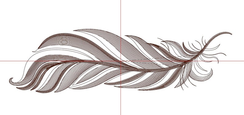 Feather Embroidery Design - Machine Embroidery Design, Broidery ...