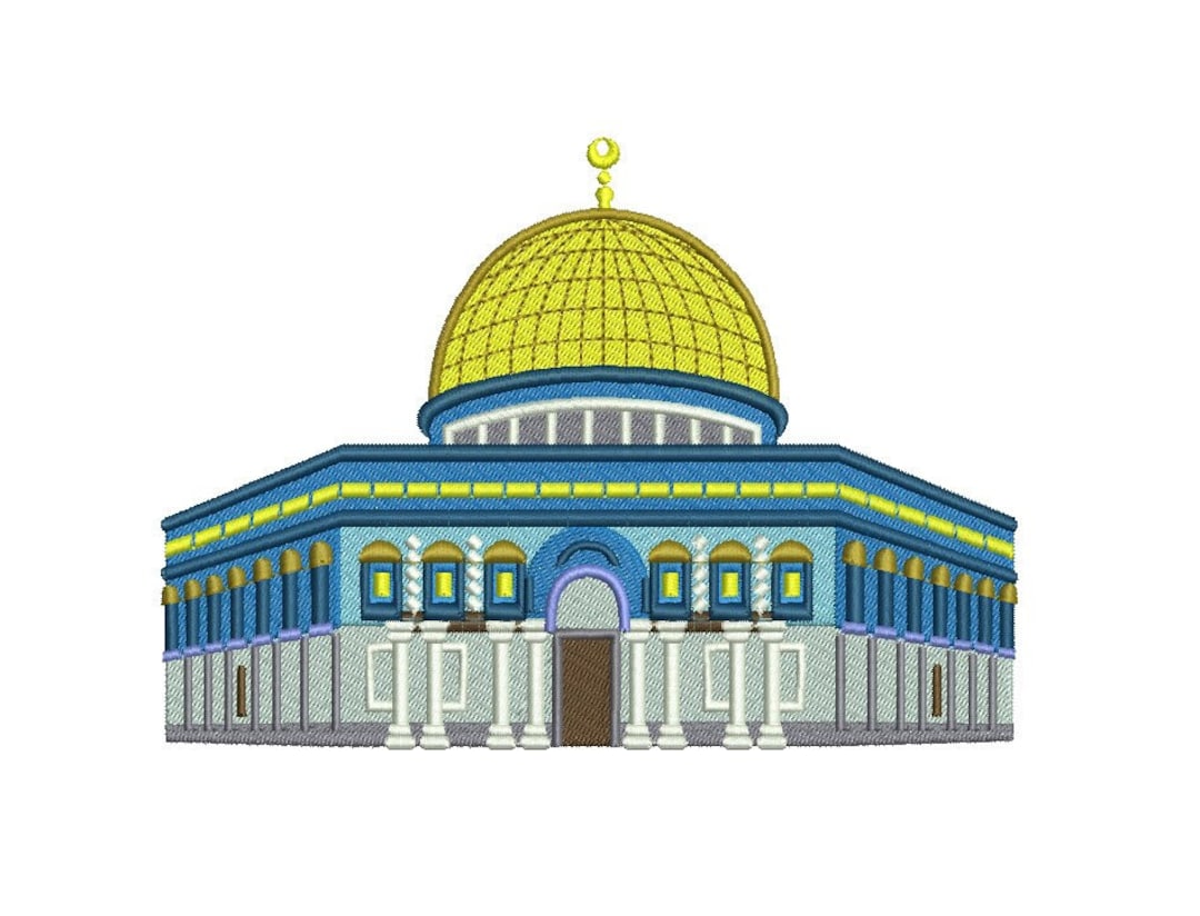 Digital, Al-aqsa, Arabic, Mosque, Machine Embroidery Design, 4 Sizes - Etsy