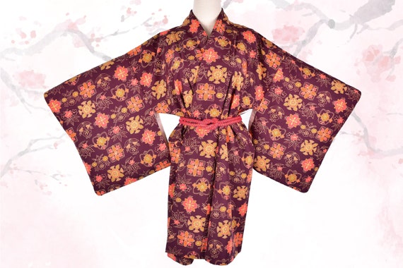 Japanese Larger Vintage Silk Haori/larger Wrap Around - Etsy