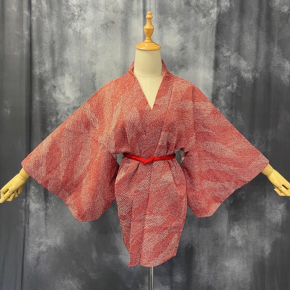 Red Short Japanese Kimono