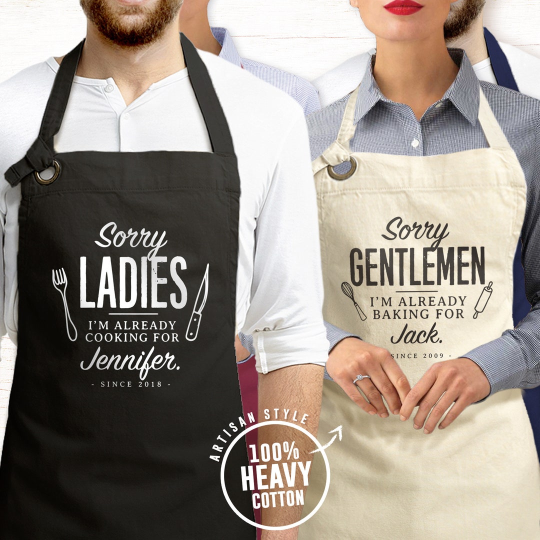 Custom Name Apron, Apron With Name, Add Name Kitchen Apron, Father's ...