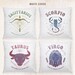 Zodiac Star Cushion, Zodiac Sign Pillow, Horoscope Gift Idea, Gift for ...