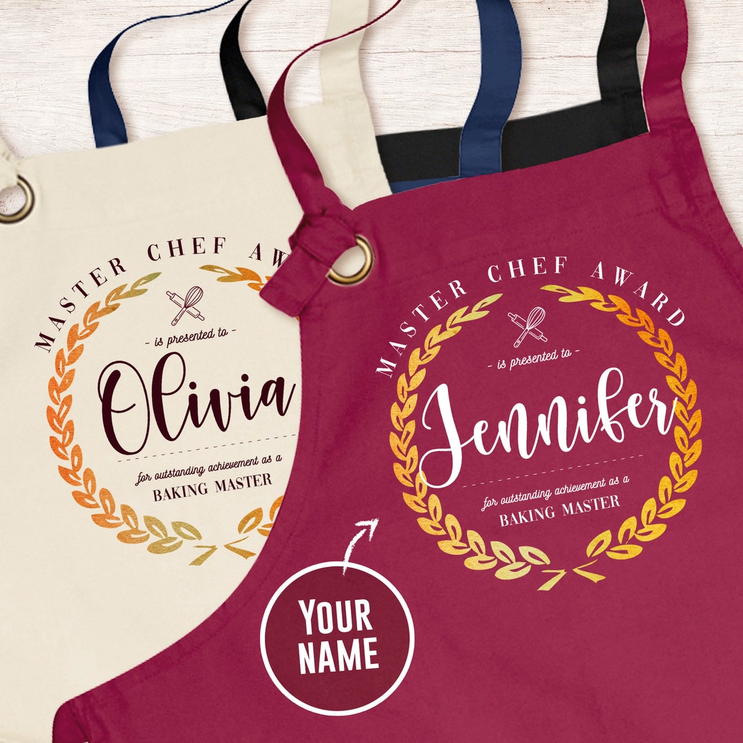Custom Master Chef-themed Apron With Name – Personalized Apron With ...