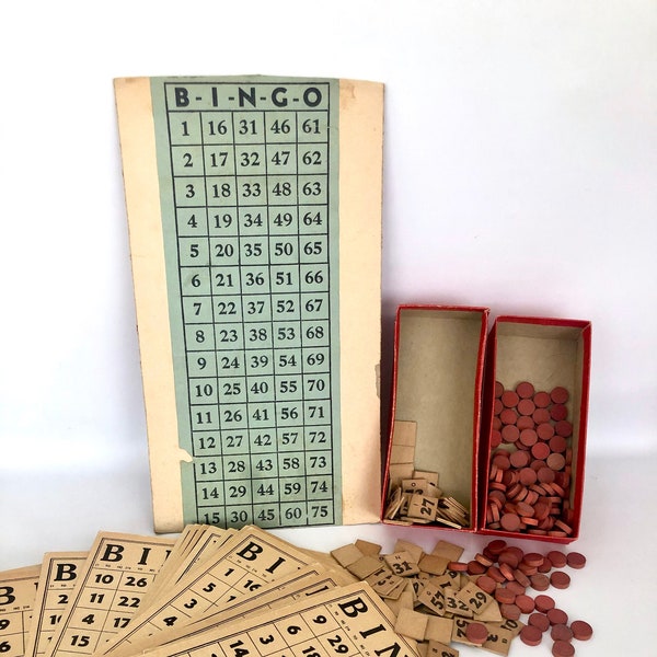 Vintage Bingo Cards - Etsy