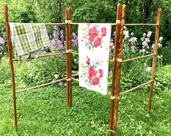 Wooden Clothes Drying Rack - Etsy