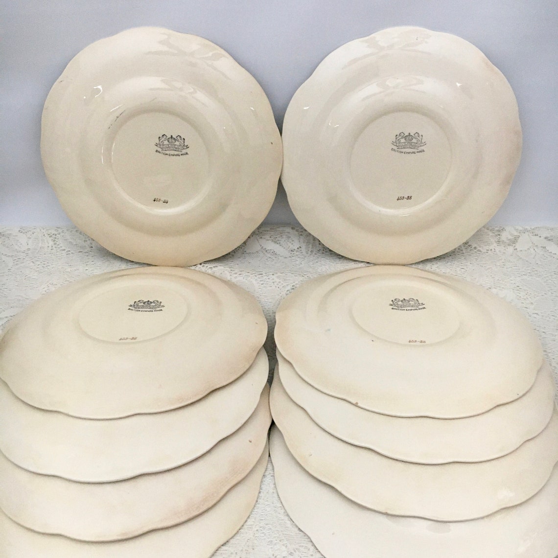 2 X Sovereign Canada British Empire Made Dinner Plates / Cross | Etsy ...